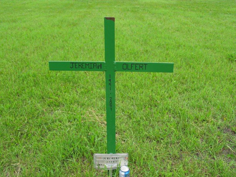 Olfert grave marker